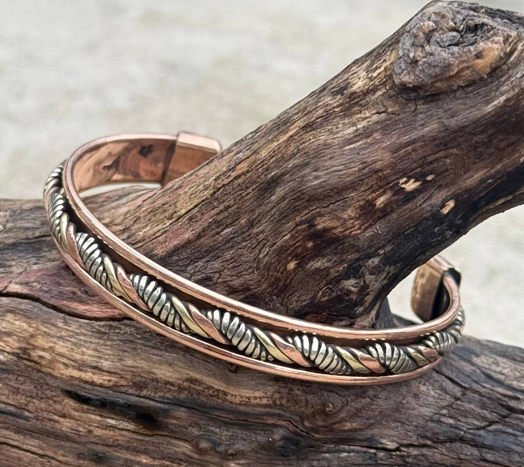 Pure Copper Twisted Open Back Bracelet – My Current Obsessions Co ...